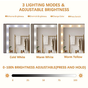 CSZZD Makeup Vanity Desk with Mirror and Lights, White Vanity Desk with Charging Station, LED Cabinet, 5 Drawers & Storage Bag, Vanity Mirror with Lights Desk and Chair, Vanity Table Set with Stool