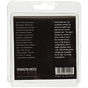 Thomastik-Infeld AC112 Acoustic Guitar Strings: Plectrum Series 6 String Set E, B, G, D, A, E, Natural