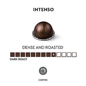 Nespresso Capsules VertuoLine, Intenso, Dark Roast Coffee, Coffee Pods, Brews 7.77 Ounce (VERTUOLINE ONLY), 10 Count (Pack of 3)