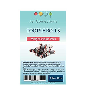 Tootsie Rolls, Midgees, Value Pack (2 Pounds)
