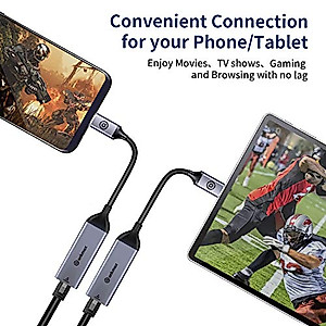 USB C to Ethernet Adapter Ankmax UC312G1 USB Type C Wired LAN Adapter [RJ45 / Gigabit Compatible/Thunderbolt 3] Gigabit Ethernet [Up to 1000 Mbps/No Drive Required] Compatible with Type C Devices