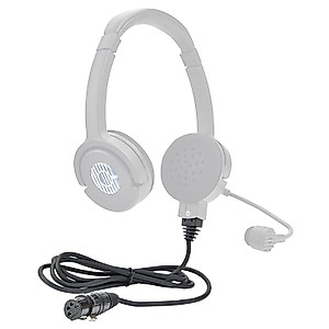 Interchangeable Headset Cable for Clear-Com 300-X4(5ft), XLR Connector Microphone Headphone Wire for Clear-Com CC-110 CC-300 CC-220 CC-400-X4 Headsets, 4 Pin XLR Female Adapter Headphone Cord(2 Pack)