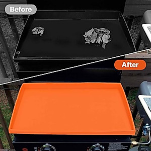 Diketone Silicone Griddle Cover fit Blackstone 28 Inch Griddle, Heavy Duty Upgraded Full-Cover, Reusable Food Grade Silicone Protective Grill Mat, Griddle Accessories for Blackstone (Fit 28" Griddle)