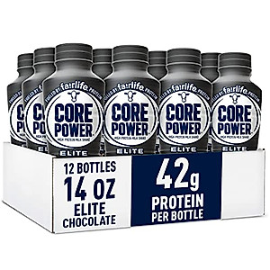 Fairlife Core Power Elite 42g High Protein Milk Shakes, Ready to Drink for Workout Recovery, Chocolate, 14 Fl Oz (Pack of 12)