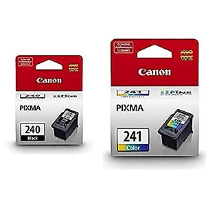Canon PG-240 Black Ink Cartridge, Compatible to MG3620,MG3520,MG4220,MG3220 and MG2220 AND Color Ink Cartridge