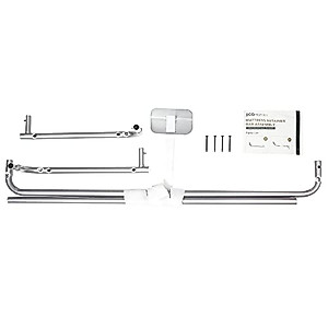 ECOHomes Mattress Retainer Bar for Foot of Beds for Home, RV | Non Slip Gaskets Metal Bar Holder for Bottom of Bed Frames & Adjustable Beds - Guard Rail Stops Mattress from Sliding, Moving & Slipping