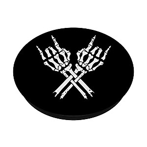 Devil Horns Skeleton Hands Heavy Metal Music Rock and Roll PopSockets Swappable PopGrip