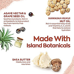 Hanalei - Cruelty-Free Treatment for Chapped Lips - Extreme Dry Lip Moisturizer - Overnight Lip Balm for Cracked Lips - Made with Kukui Oil, Shea Butter, Grapeseed Oil - Clear Formula -Full Size(15g)