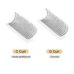 QUEWEL Volume Lash Extensions 5D 0.10mm D Curl Mix-8-15mm Short Stem Premade Fans Soft|Optinal 3D|4D|5D|6D|7D|8D 0.07/0.10mm C/D 8-20mm Mix-9-16mm 12-15mm 8-15mm|(5D 0.10D MIX8-15)