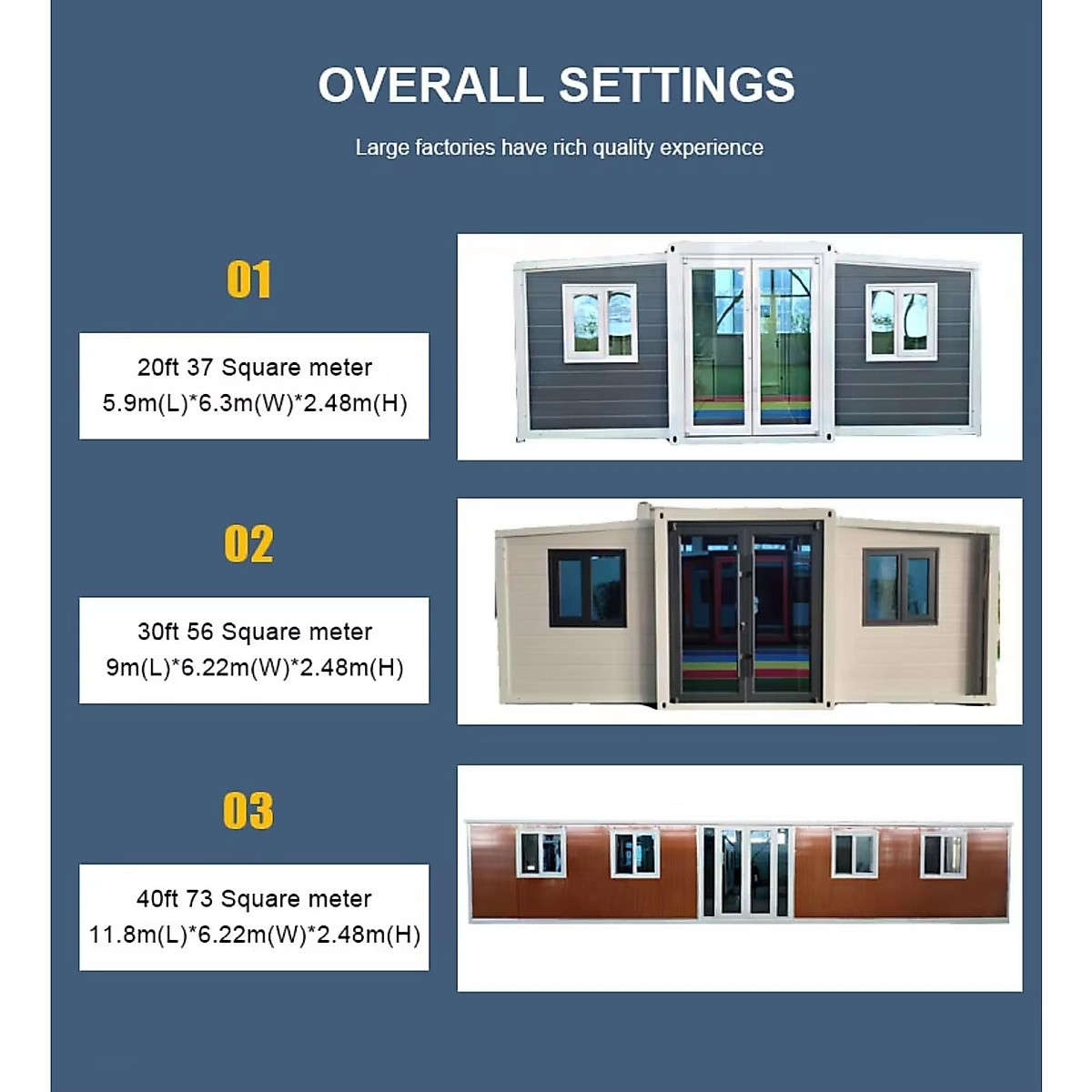 Mobile Tiny Home Modern 3 Bedroom Prefab Luxury Expandable Container House