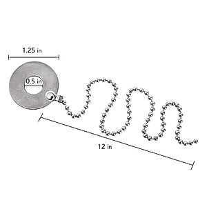 YOUEON 6 Pack Cymbal Sizzler Drum Cymbal Chain, 12 Inch Stainless Steel Cymbal Extension Chain for Rides, Crashes, Chinas, Drum Jazz Set, Drum Kits, Jazz Drums, No Rivets Required