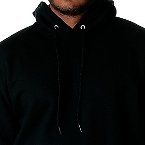 Hanes mens Pullover Ecosmart Hooded Sweatshirt, Black, Small US