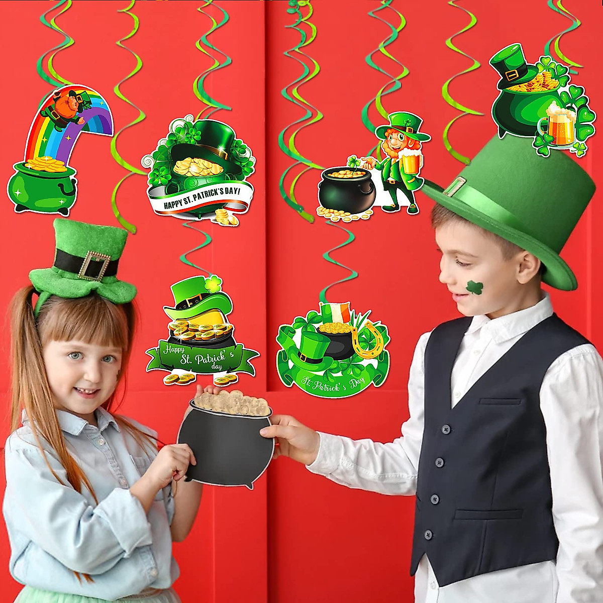 St patricks Day Decor St Patricks Day Party Decorations Hanging Swirl St. Patrick's Day Decorations St Patricks Day Decorations for The Home Saint Patricks Day Decorations