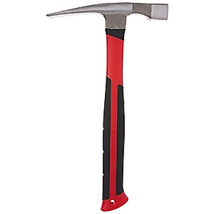 16 OZ BRICK HAMMER, FIBERGLASS HANDLE