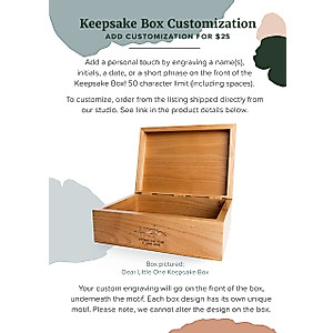 Garden Of Flowers Alfred Lord Tennyson Quote Wood Keepsake Box [Personalized Custom Gifts, Anniversary, Wedding, Baby, Memory]