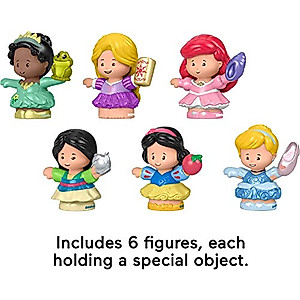 Disney Princess Toddler Toys Little People Gift Set With 6 Character Figures For Pretend Play Ages 18+ Months [Amazon Exclusive]