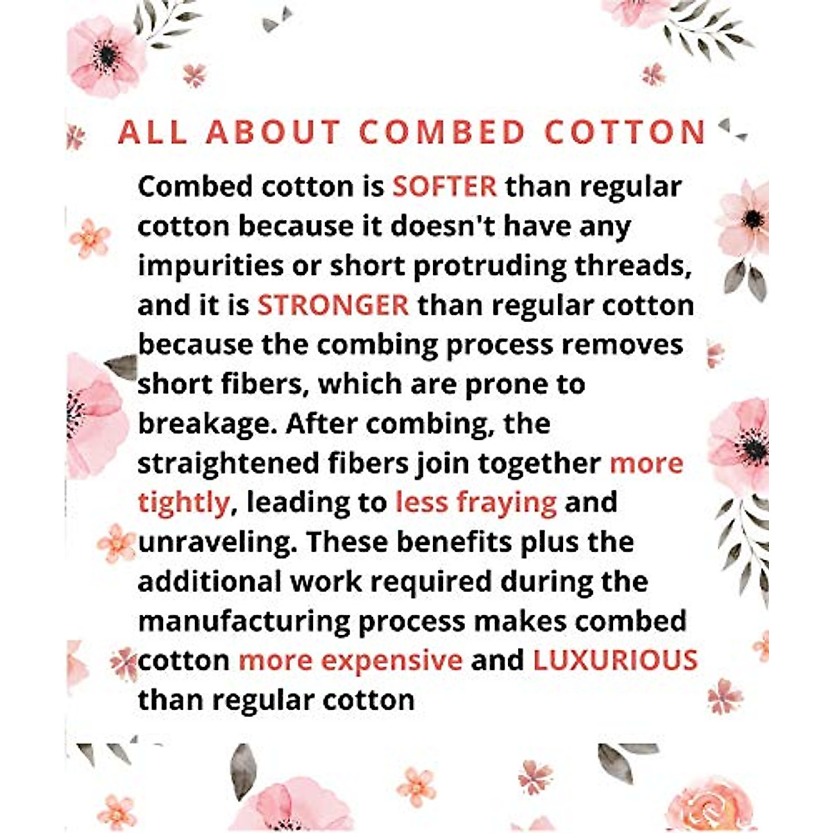 Pink Floral Girl Crib Sheet - 100% Finely Combed Cotton, Breathable, Super Soft Watercolor Rose Baby Girl Crib Sheets, 52' x 28' x 9' Fits Standard Mattress