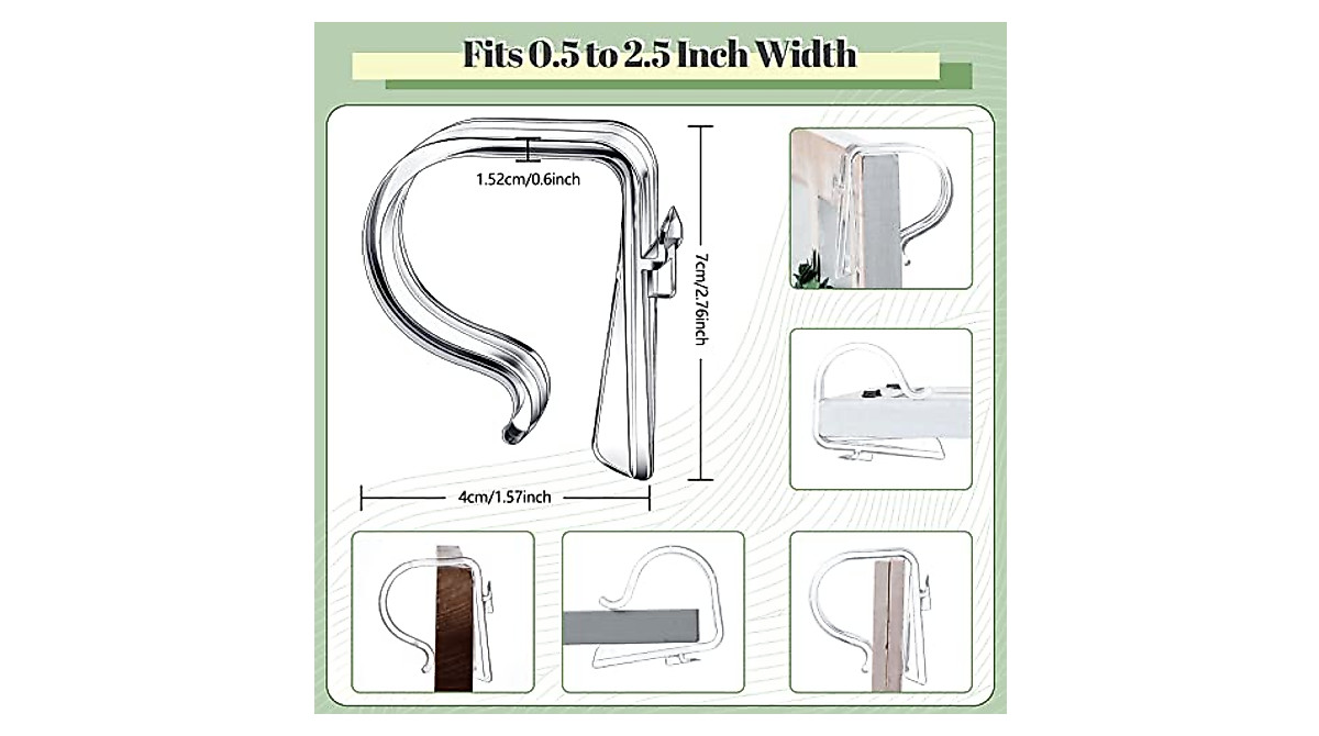 Clear Wedding Pew Clips - 24 Pack Heavy Duty Decoration