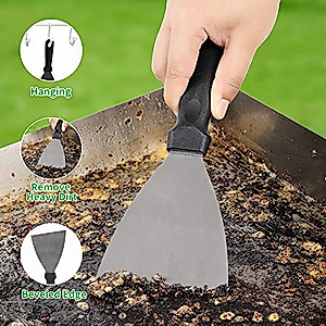 Griddle Cleaning Kit for Blackstone, Heavy Duty Flat Top Grill Cleaning Accessories, Griddle Scraper Tools with 9 Scouring Pads,1 Scrubber Brush,1 Griddle Grill Scraper, 2 Cleaning Bricks,13 Piece