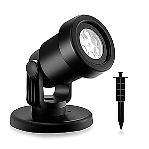 eletecpro Christmas Projector Lights Outdoor, IP44 Waterproof White Snow LED Snowflake Projector Lights Christmas Snowfall Lights, Upgrade 180° Rotating Holiday Lights