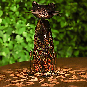 Cat and Dog Solar Garden Decor LED Lights, Nature's porter Outdoor Lights for Yard Patio Lawn Landscape Pathway Decorations, Wonderful Gift for Friends