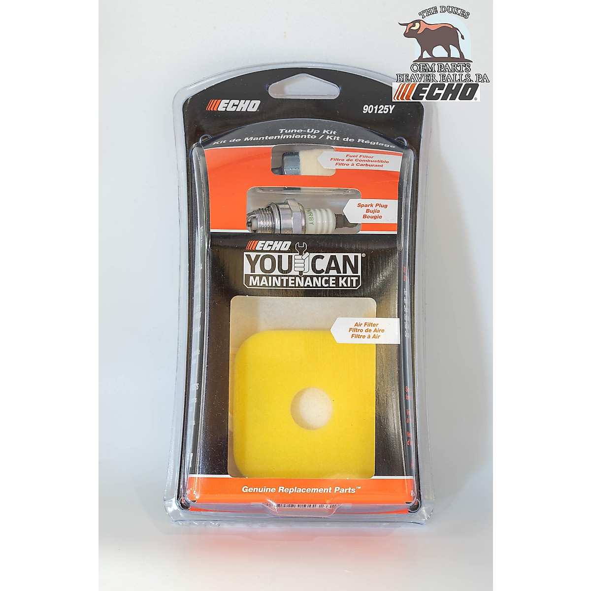 GENUINE ECHO AIR, FUEL FILTER AND SPARK PLUG TUNE UP KIT FITS SRM-266 SRM-280 90125Y