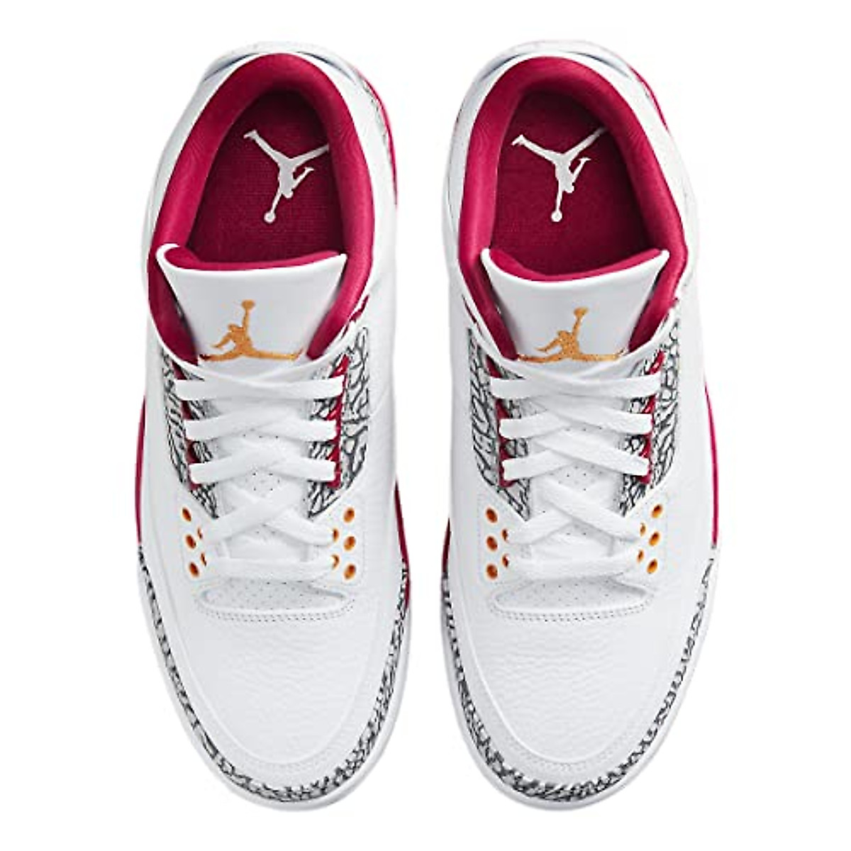 Nike Jordan Mens Air Jordan 3 CT8532 126 Cardinal, White/Light Curry-cardinal Red, Size 10.5