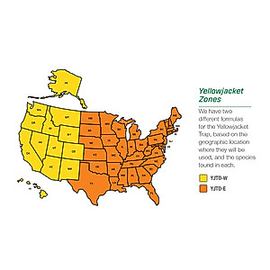 RESCUE! Disposable Yellowjacket Trap - Central & Eastern Formula - 4 Traps