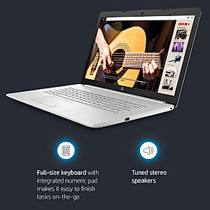 HP 17" FHD Laptop, 11th Gen Intel Core i3-1115G4, Dual-Core, up to 4.1 GHz, 8GB DDR4 RAM, 512GB PCle SSD, WiFi, Bluetooth, Webcam, HDMI, RJ-45, Windows 11 with JAWFOAL