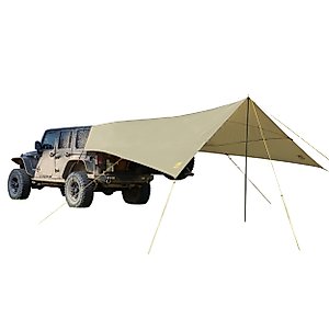 Slumberjack Roadhouse Tarp, Hunting Camping & Overland Shelter, Khaki