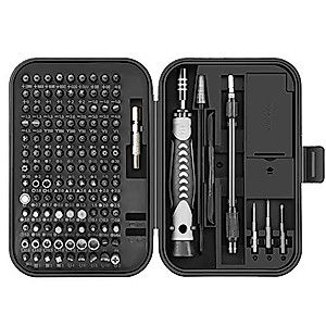 ORIA Precision Screwdriver Set, New Version 130 in 1 Screwdriver Kit with 120 Screwdriver Bits(117 PCS 28mm, 3 PCS 35mm), Repair Tool Kit with Magnetizer for Smart Phone, Household Appliances