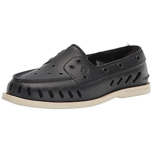 Sperry Mens Shoes Men's Authentic Original Float Boat Shoe, Black, 12