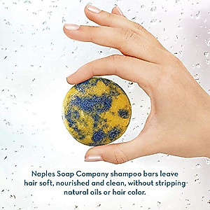 Naples Soap Company, 50-75 Use, Solid Shampoo Bar, Gentle, Eco-Friendly Haircare Helps Ensure Nourished and Healthy Hair, All Hair Types, Ocean Breeze, 1.75 oz.