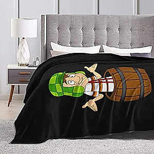 YSLPshop El Chavo Animado Blanket Flannel Plush Anime Throw Blankets Ultra-Soft Micro Fleece Blanket Air Conditioning Blanket Quilt Home Decor Suitable for All Season Sofa Blanket 50"X40"