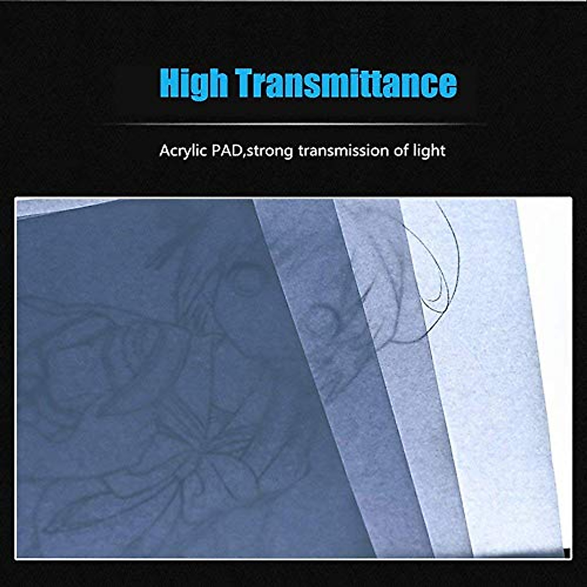 Small A5 Ultra-Thin Portable LED Light Box Tracer w/USB Cable Dimmable Brightness LED Artcraft Tracing Light Box Light Pad for Artists Drawing Sketching Animation Stencilling X-ray Viewing