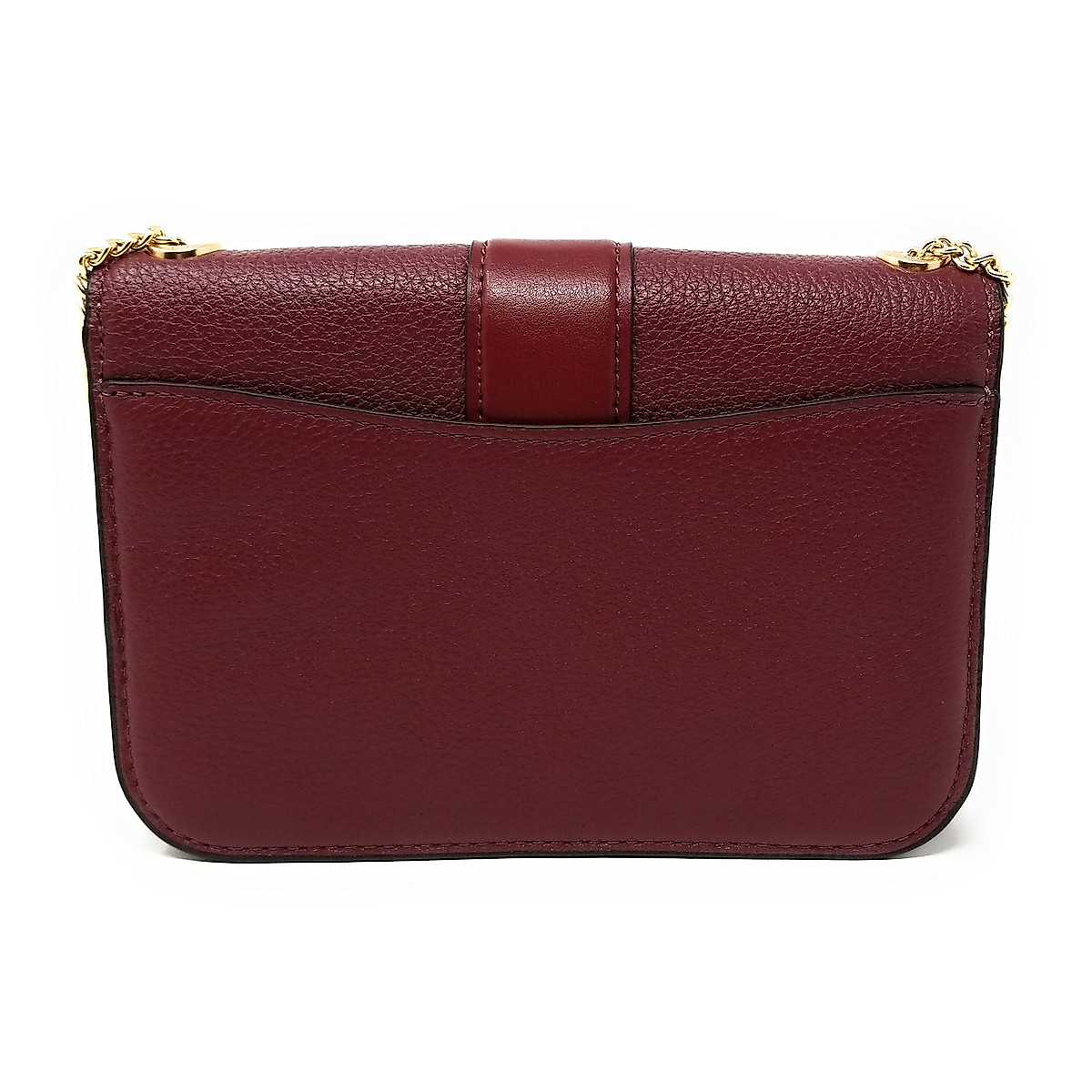 Coach Womens Georgie Crossbody Bag (Colorblock - Pebbled Leather - Oxblood - Wine)