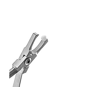 QWORK Orthodontic Bracket Removing Pliers, Stainless Steel Molar Band Remover, Forceps Dental Surgical Instrument Bracket Tools, Used for Bracket, Bands, Wire