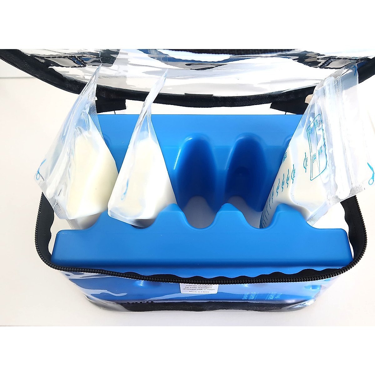 Ice Pack and Safety Case Set for Breastmilk Bags - carigro Brand - Insert for Breastmilk Cooler Bag (3 Items)