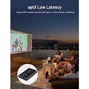 TROND 5 Widely Spaced Outlets with 3 USB Ports(1 USB C)+TROND Bluetooth 5.2 Transmitter Receiver, 2-in-1 Bluetooth Adapter for TV to Airpods or Wireless Headphones, Low Latency