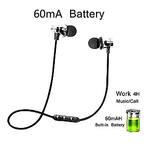 Giroy Bluetooth Headphones Wireless Earbuds 4.2 Magnetic Bluetooth Earphones Lightweight Earbuds with Mic for in-Ear Earphones Sports Blue