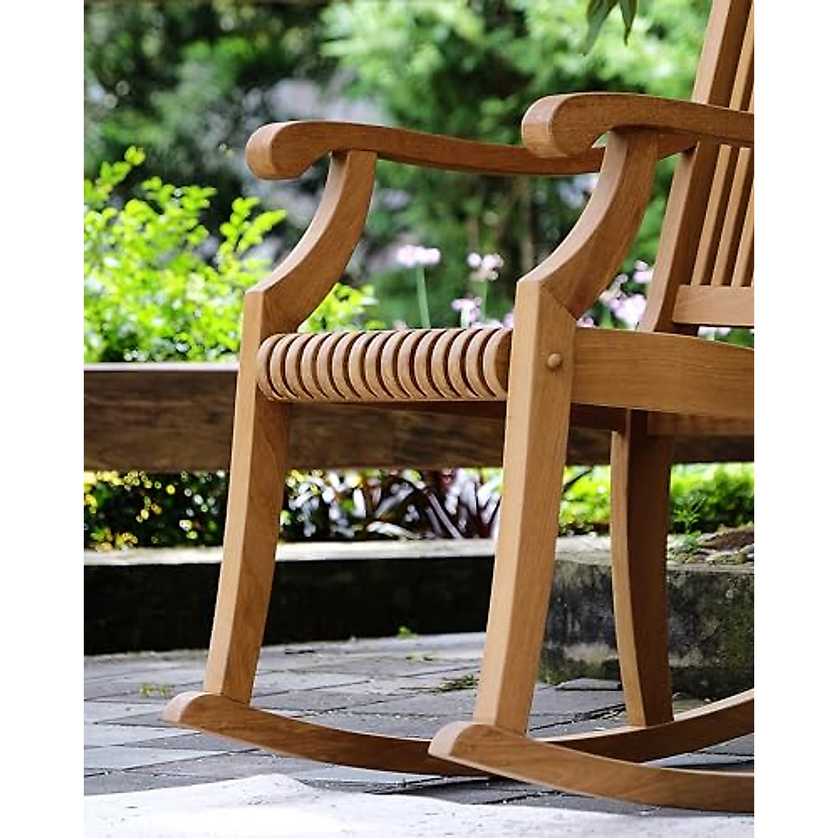 Cambridge Casual Montclair Teak Wood 2 Pieces Porch Rocking Chair Set