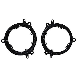 Metra 82-8148 6" to 6-3/4" Speaker Adapter for Select Toyota/Lexus/Scion 1998-Up Vehicles, Black & 72-8104 Speaker Connector for Select Toyota Vehicles