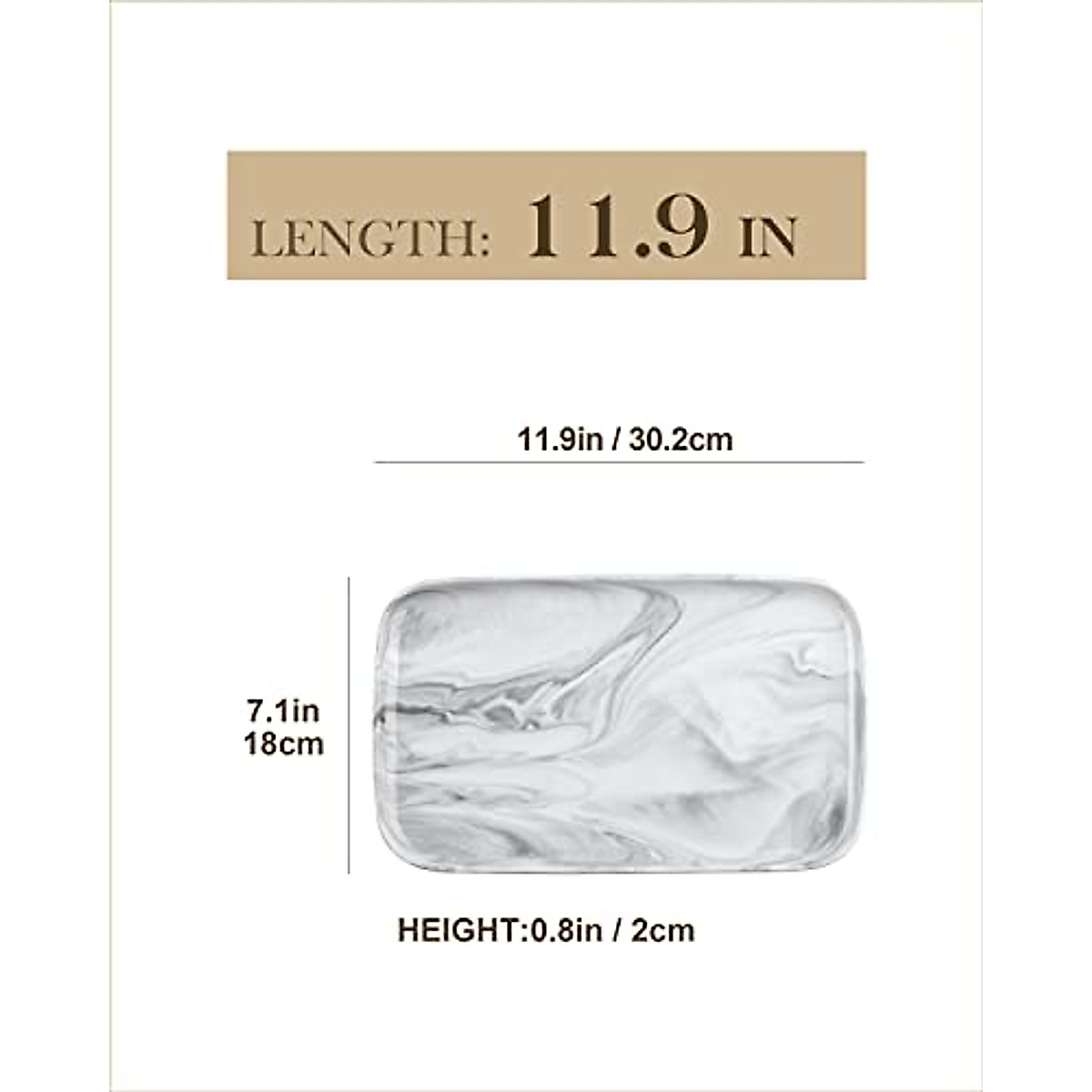 MALACASA Serving Platter, 12in Porcelain Serving Dishes, Rectangular Serving Tray for Entertaining Parties, Platters for Serving Food, Sushi, Appetizer, Dessert, 11.9x7.1, Set of 4, Series PLAT-GREY