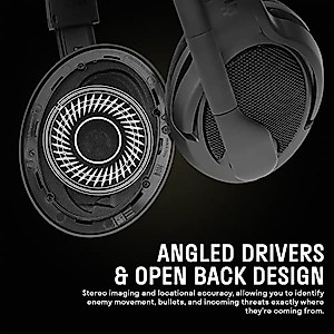 Drop + EPOS PC38X Gaming Headset Noise-Cancelling Microphone with Over-Ear Open-Back Design, Velour Earpads, Compatible with PC, PS4, PS5, Switch, Xbox, Mac, Mobile, and More (Black)