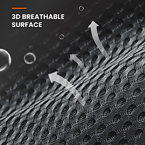 ErGear Foot Rest for Under Desk at Work - Adjustable Foot Rest with Breathable Washable Cover, Ergonomic Memory Foam Foot Rest for Home, Office (Black)