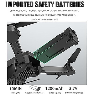 Drones With Camera For Adults 4K, HD Wide Angle Camera WiFi FPV RC Quadrocopter Toy, Stable Trajectory Flight, Intelligent Obstacle Avoidance Portable For Adults Kids Gift