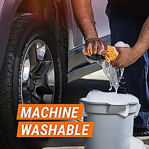 Armor All Microfiber Car Wash Mitt, Car Wash Glove for Clean Cars, Trucks, Motorcycles, 2 Each