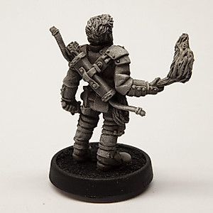Stonehaven Miniatures Male Human Ranger Figure (for 28mm Scale Table Top War Games) - Made in US