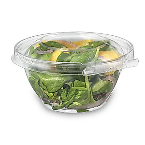 240 Pack Safe-T-Fresh Food Container, Clear Plastic, Tear Strip Lock Lid, 5.87 x 5.75 x 3.13 Inches, By Inline Plastics Corporation