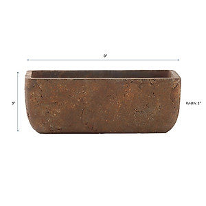 Classic Home and Garden 240001P-433 Dakota Trough, Rust, Large